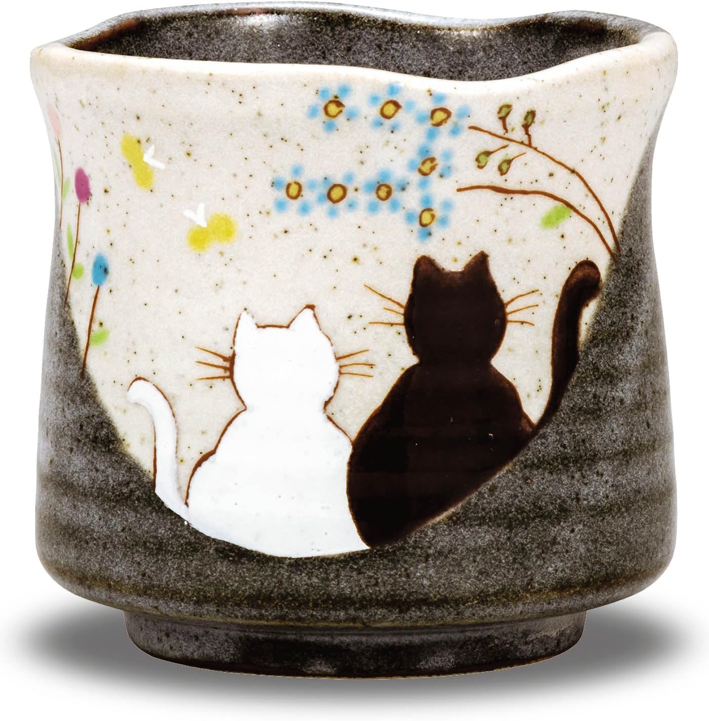 Amazon.com | Japanese Teacup ”Cat” Yunomi: Teacups