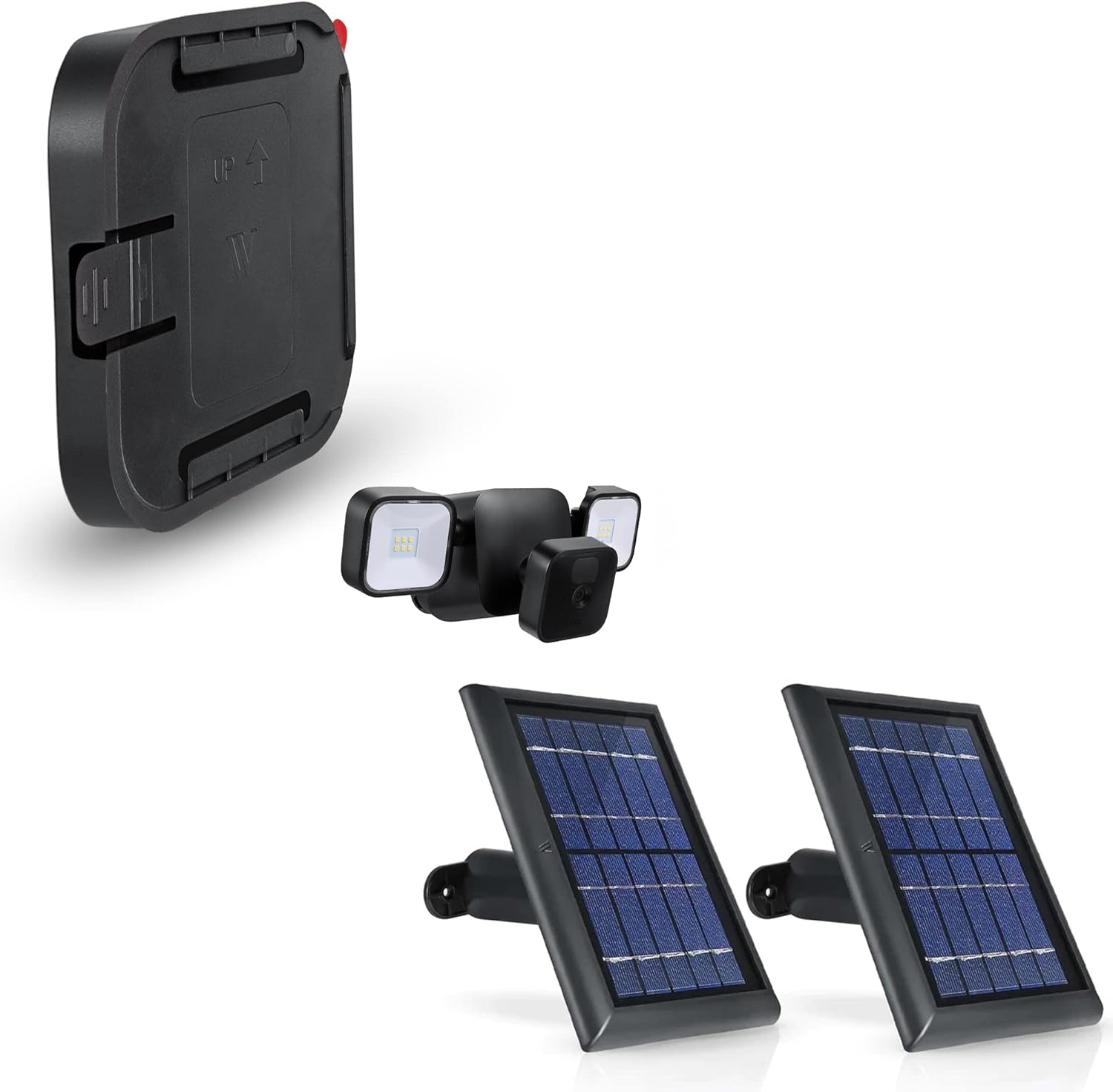 Amazon.com : Wasserstein Bundle - 2-Pack Black Solar Panel with ...