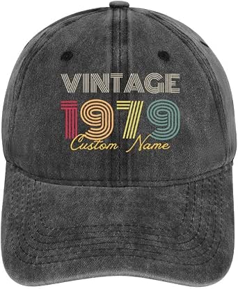 45th Birthday Gifts Personalized Vintage Hat 45 Years Old Baseball Cap ...