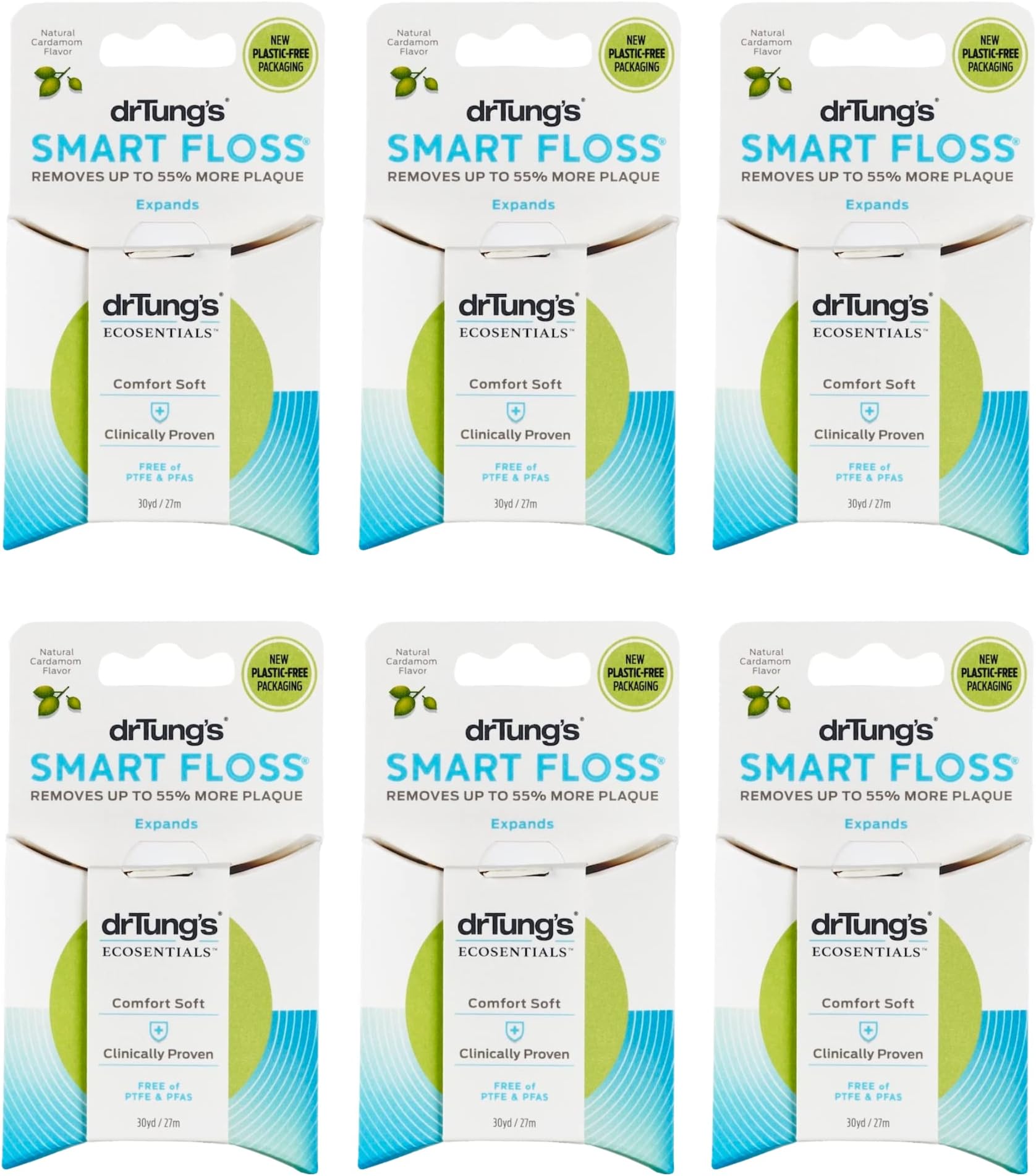 Amazon.com : drTung's Smart Floss, 30 yds, Dental Floss - Natural ...