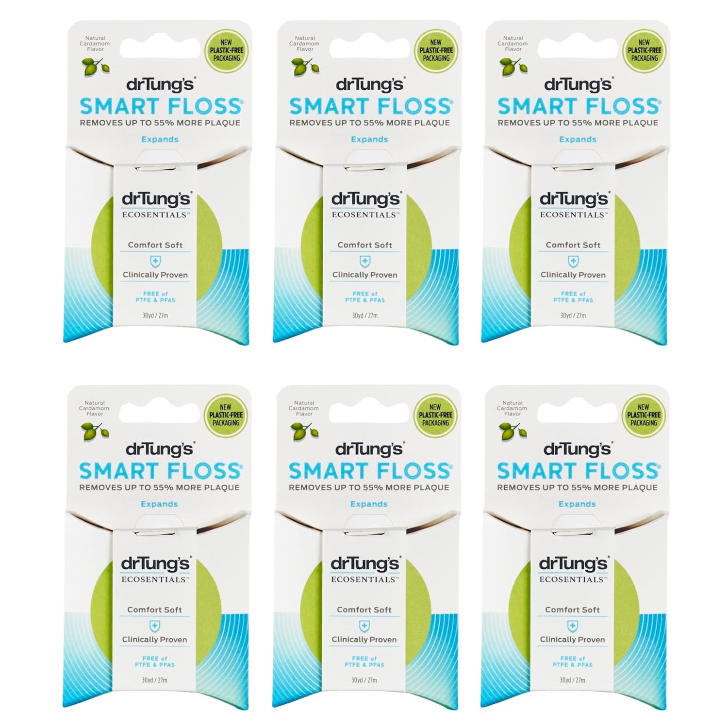 Amazon.com : drTung's Smart Floss, 30 yds, Dental Floss - Natural ...