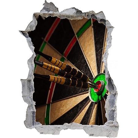 3D Wandtattoo Sport Dart Pfeil Dartscheibe Bild selbstklebend Wandbild sticker Wohnzimmer Wand ...