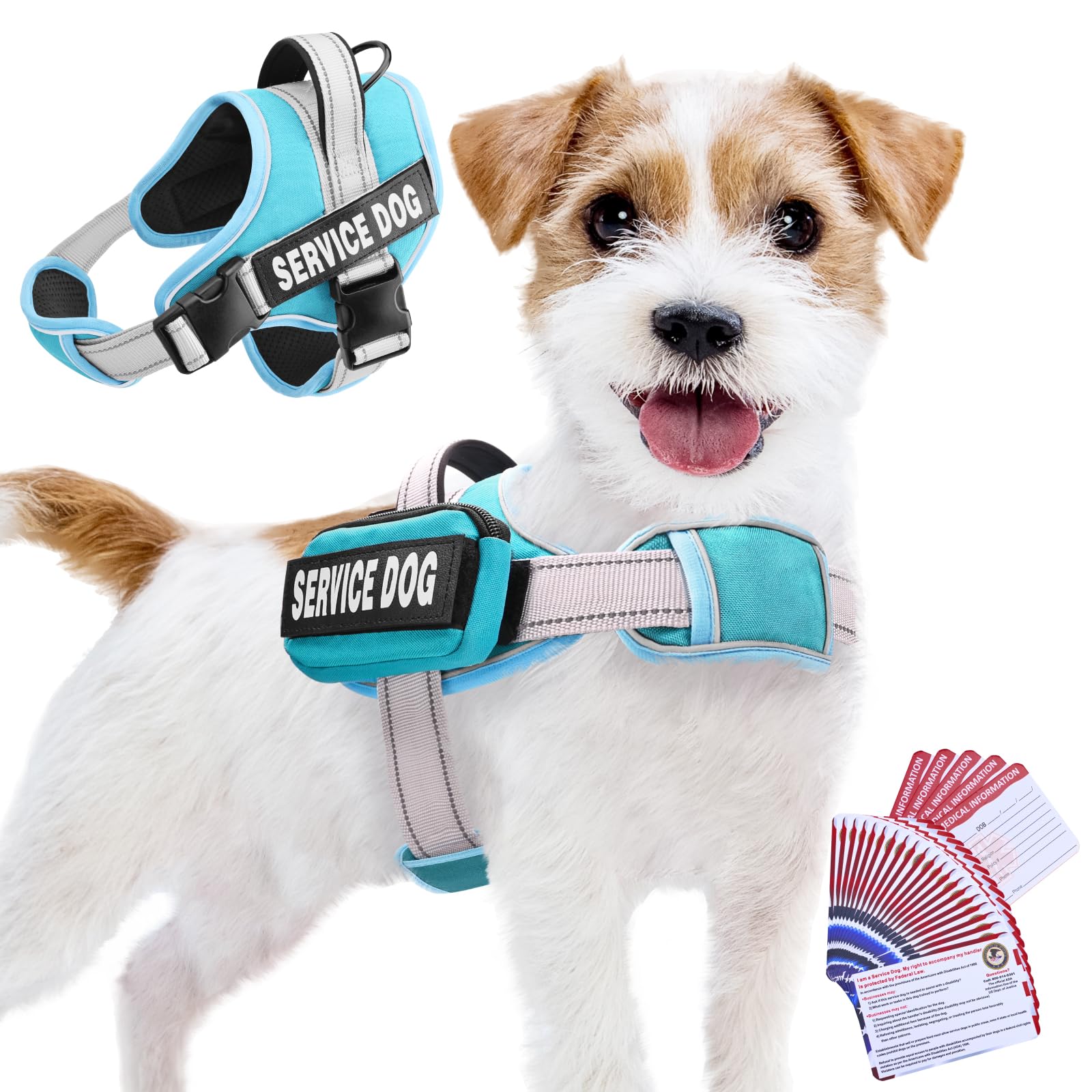 Amazon.com : Eosarcu Service Dog Harness with Mini Storage Bag ...