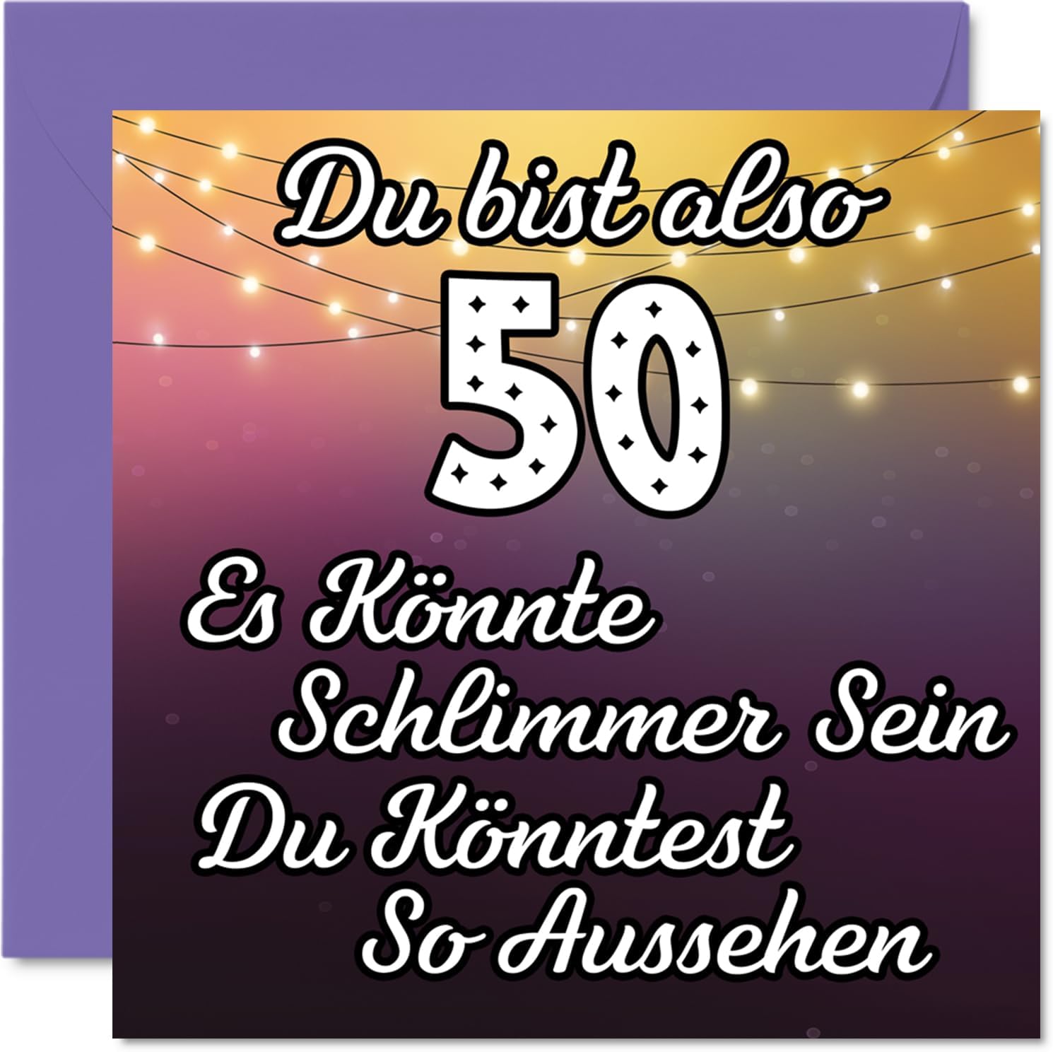 Stuff4 50. Geburtstagskarte Lustig für Frau Mann Sie Ihn - Es Könnte ...
