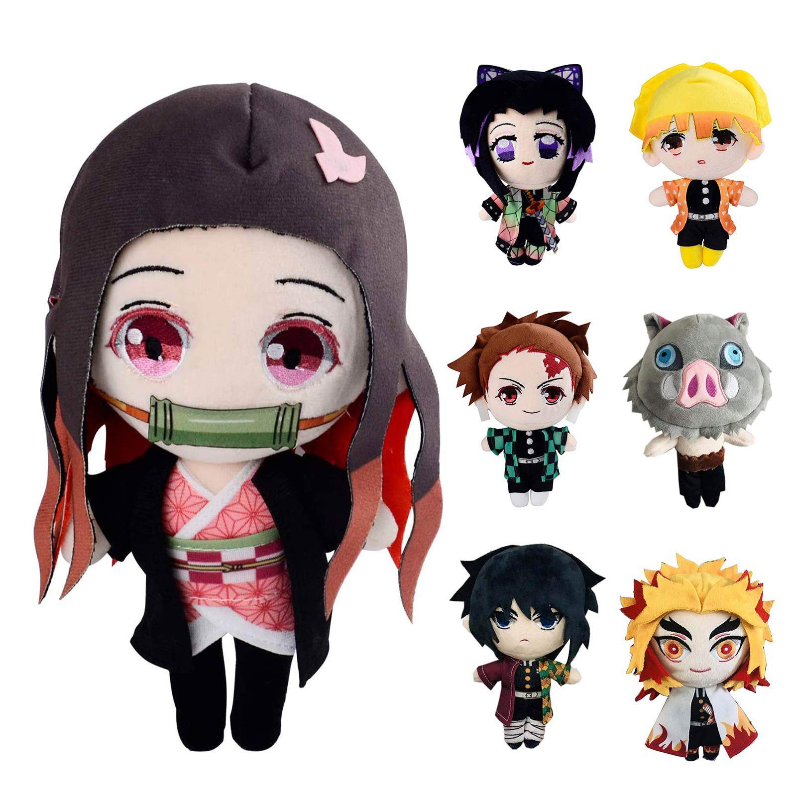 Buy De mon Slayer Plush Toy, Nezuko/tanjiro/Agatsuma//kochou/Zenitsu ...