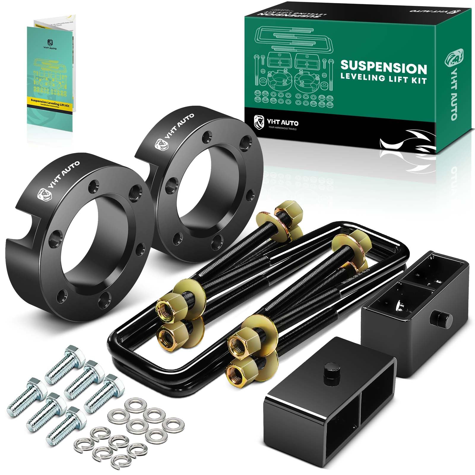 Amazon.com: YHTAUTO 3 inch Front and 2 inch Rear Leveling Lift Kit ...