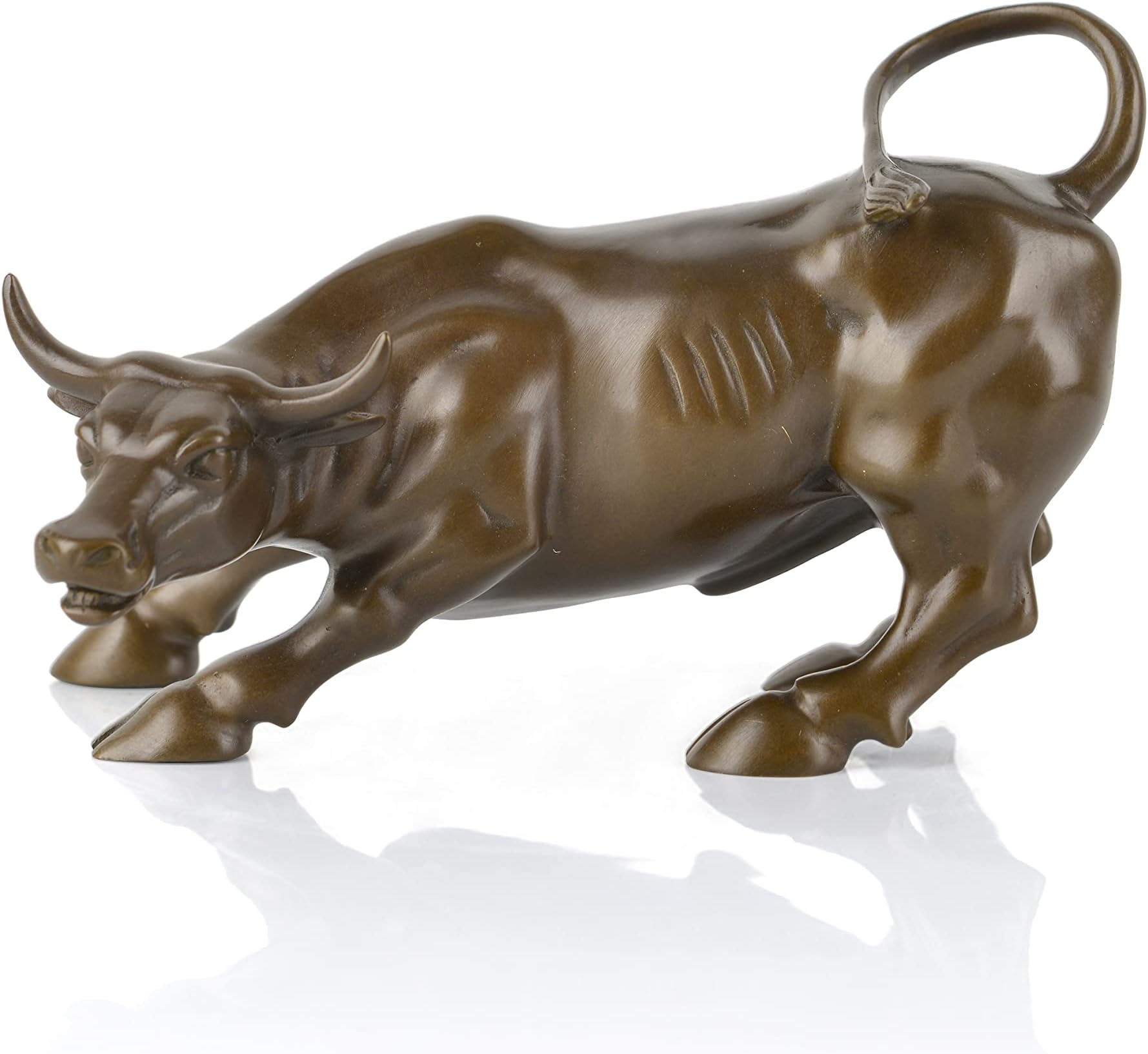 Amazon.com: Official Licensed Bronze Wall Street Bull Stock Market NYC ...