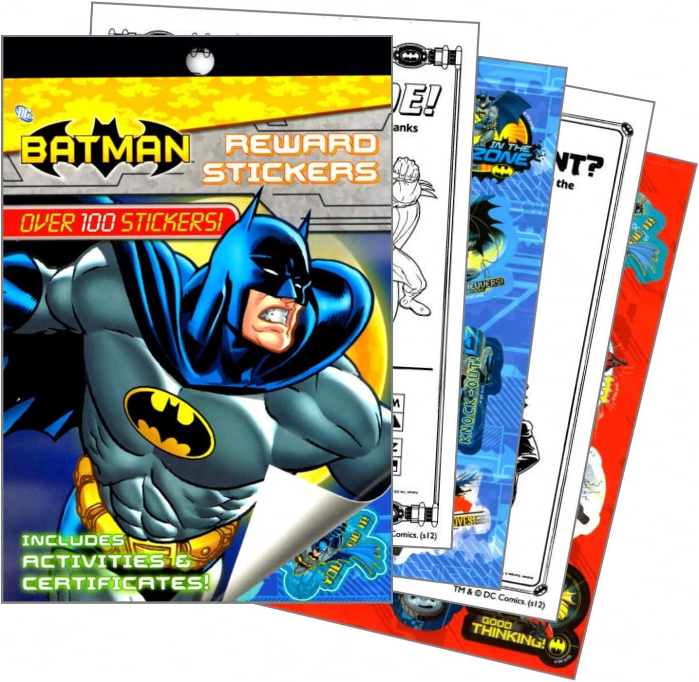 Amazon.com: Batman Reward Stickers Activities Mini Coloring Book with ...