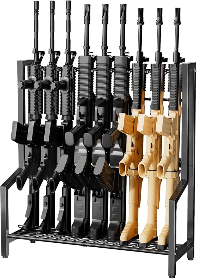 Amazon.com: EnigmaSoul Indoor Gun Racks, Rifle Rack Floor Stand, Heavy ...
