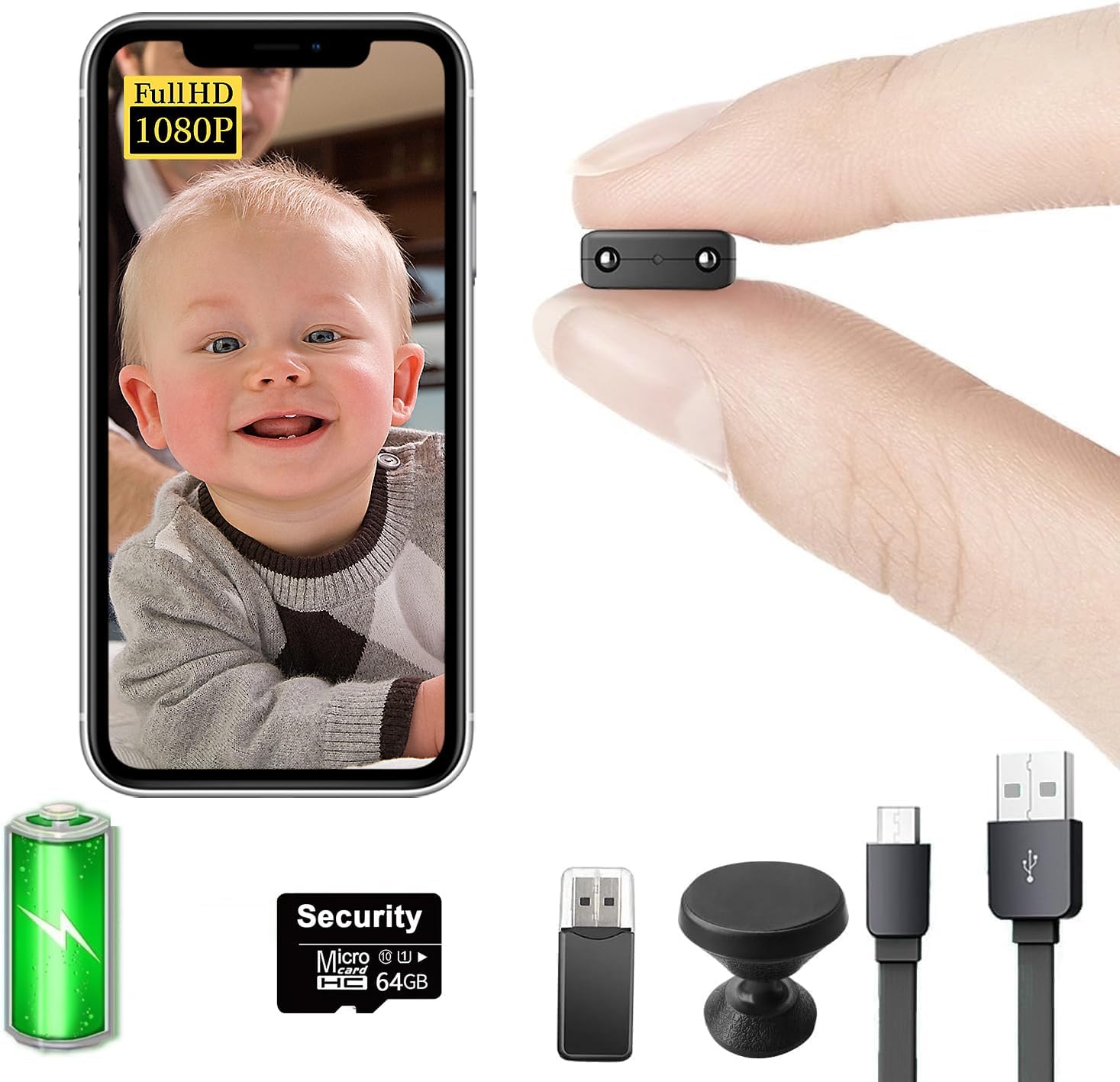 Rettru Smallest Wireless WiFi Battery Camera User Manual