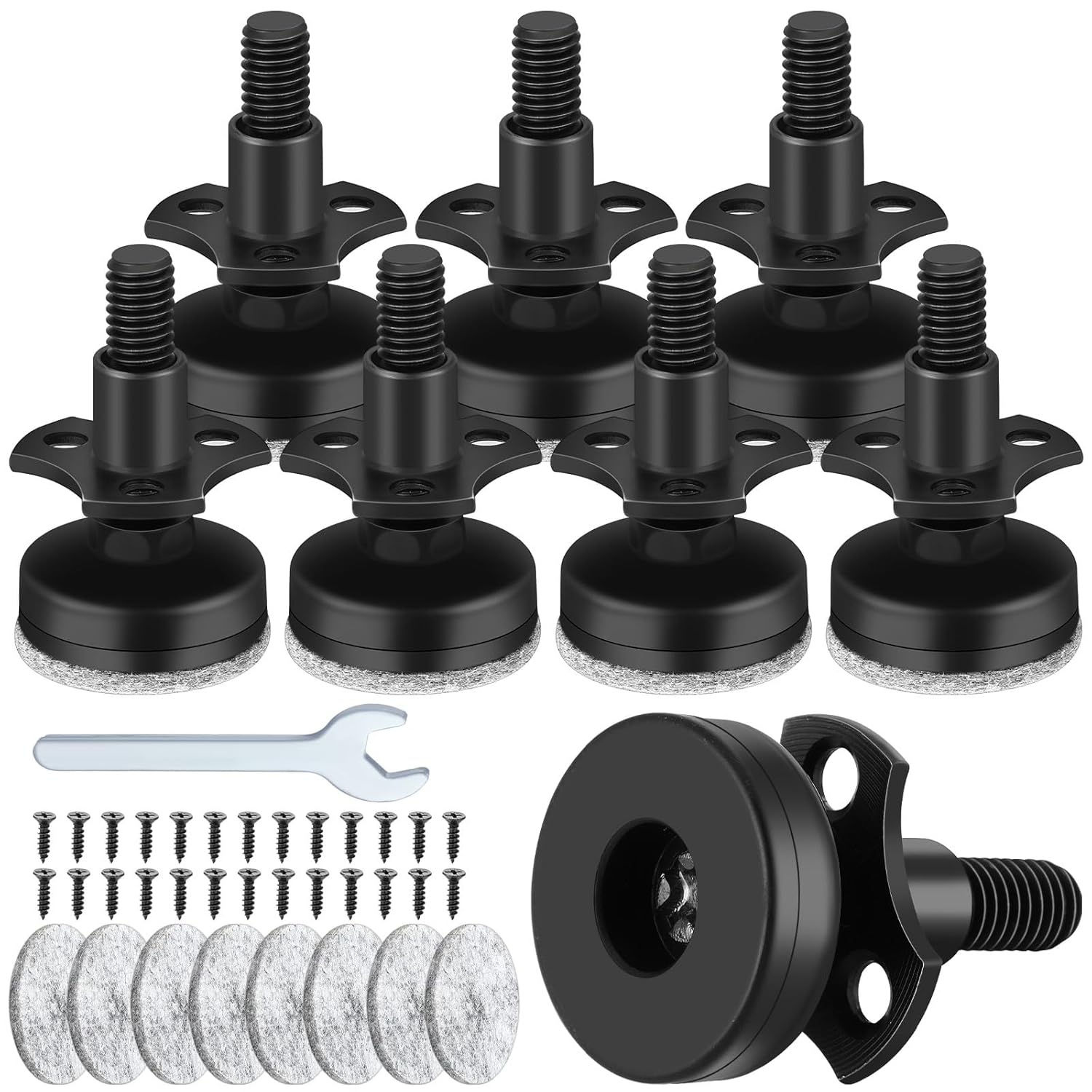 Zonon 8 Pack Leveling Feet Furniture Feet Furniture Levelers Leveling ...