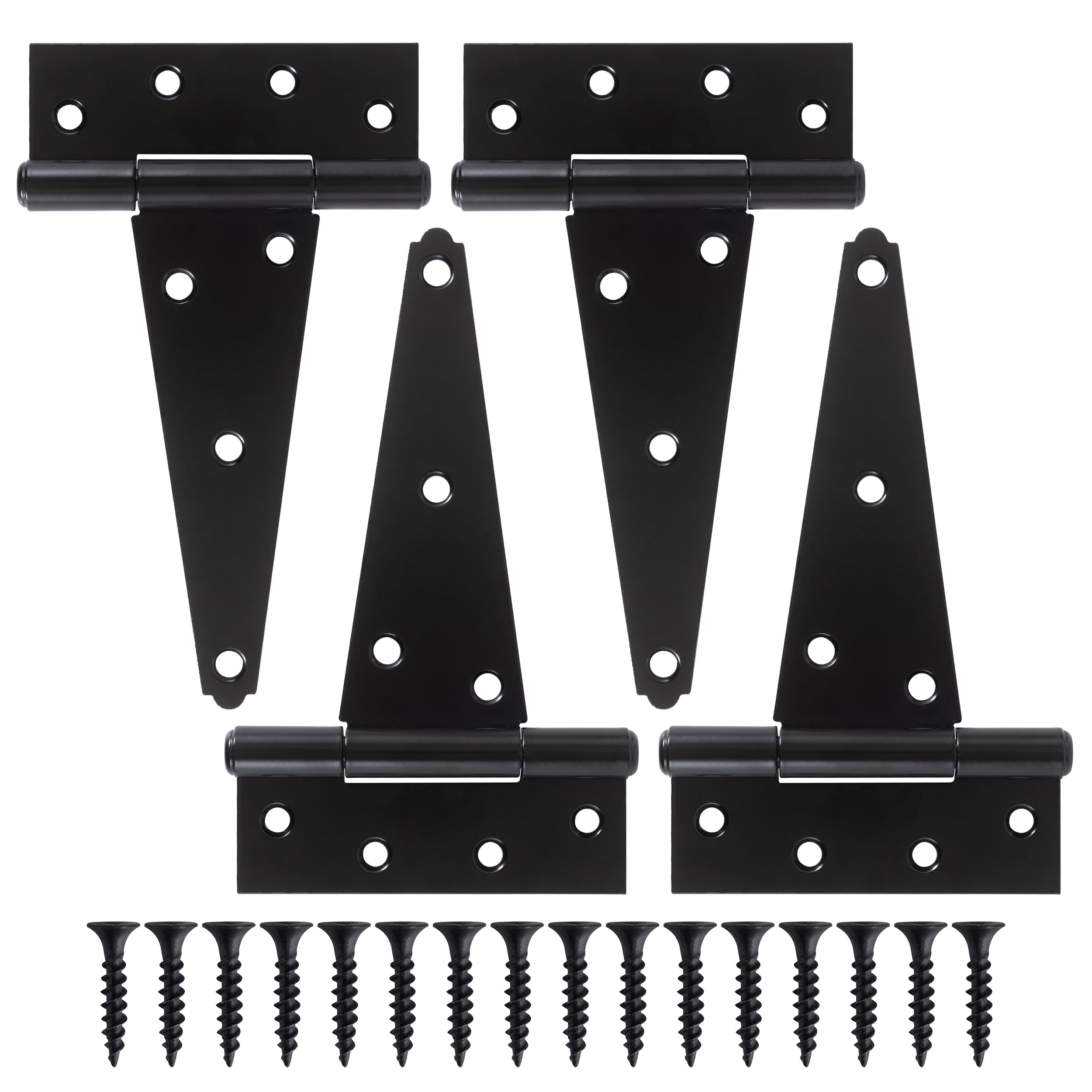 Amazon.com: Heavy Duty Gate Hinges - Barn Door Hinges w/ 2.8mm ...