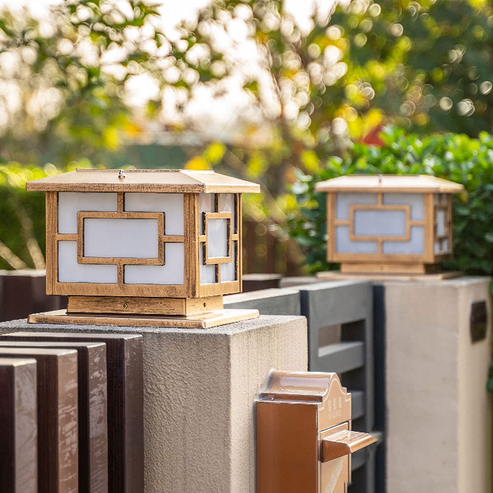 Postes De Luz Solar De Madera Para Paisaje Classy Caps: Iluminación