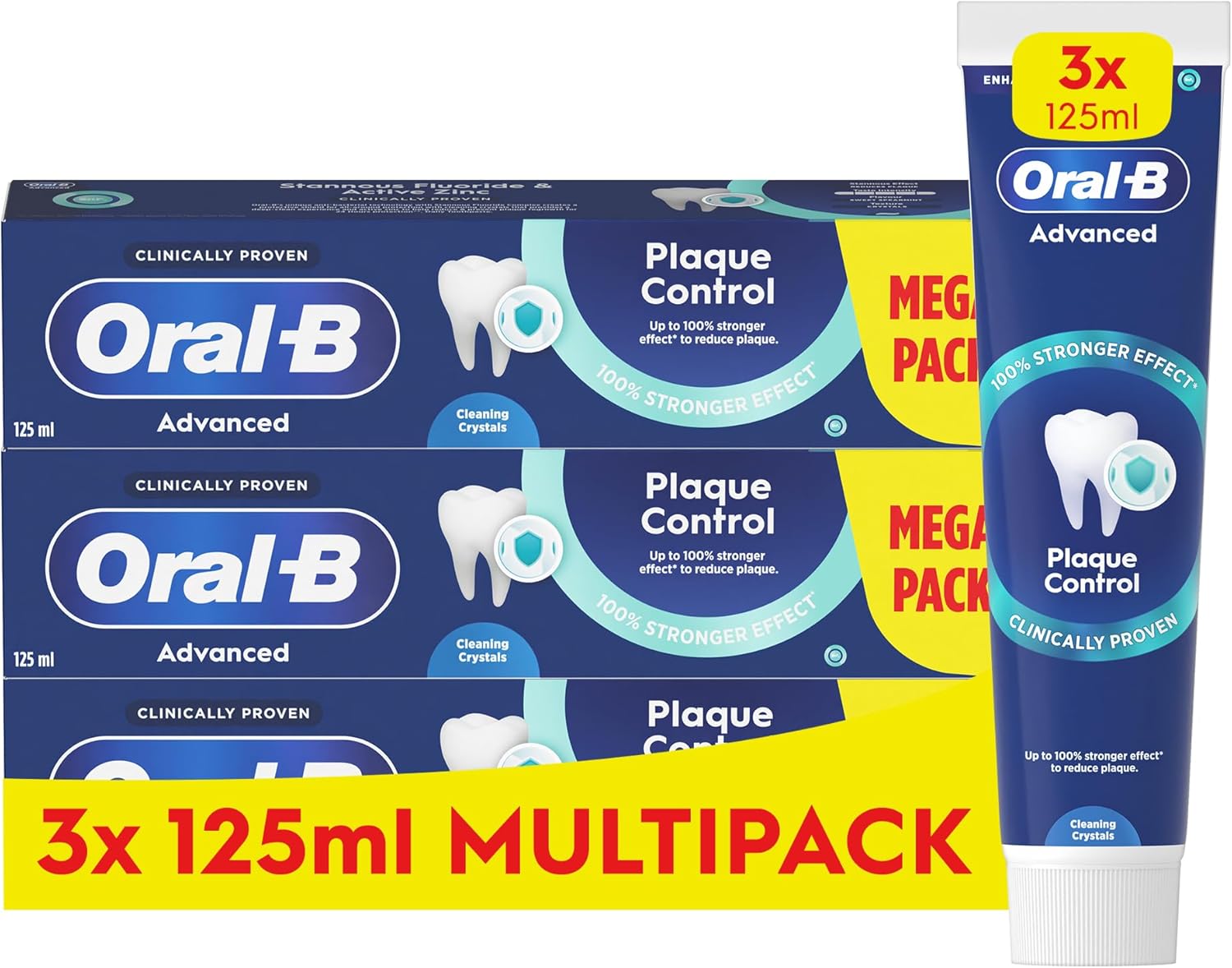 Oral-B Advanced Plaque Control Toothpaste 125ml (Pack of 3) : Amazon.co ...