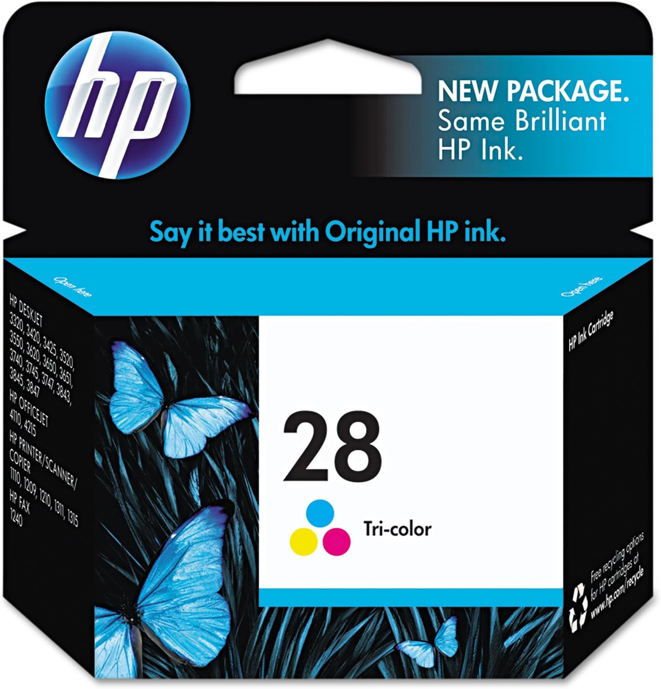 Hp Hewlett Packard Ink Inkjet tri-color Print Printer Fax Printer ...