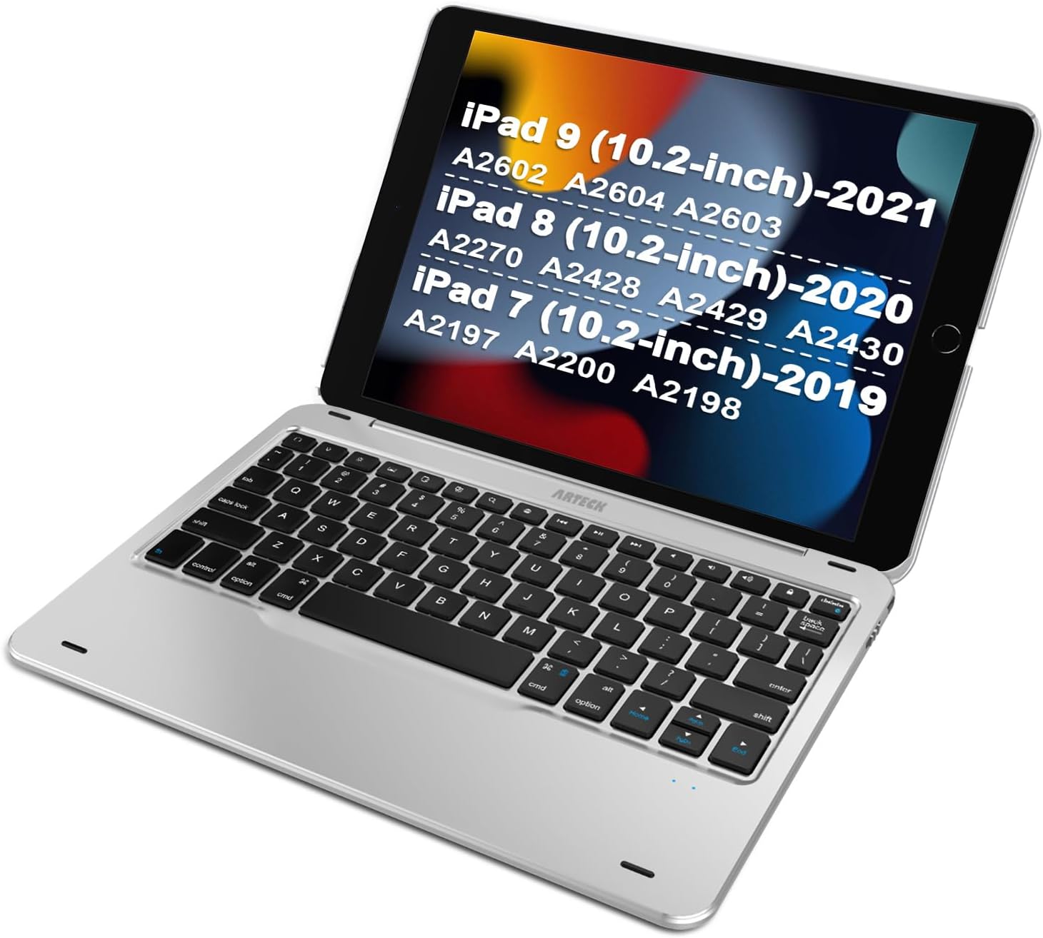 Amazon.com: Arteck iPad 9th Gen (10.2-inch, 2021) Keyboard Case, Ultra ...