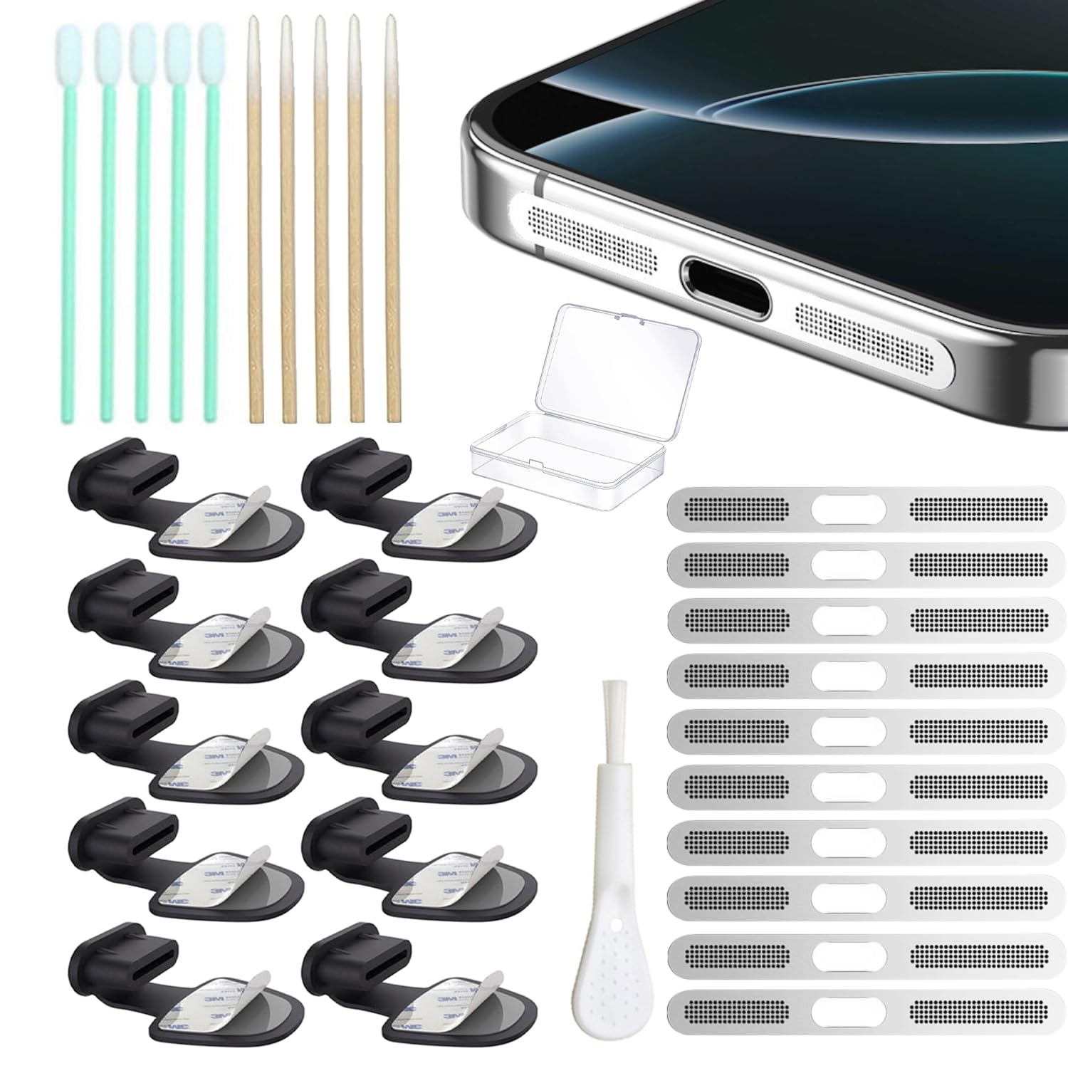 Amazon.com: (10-Pack) USB C Dust Plug, Phone Accessories for iPhone 16/ ...