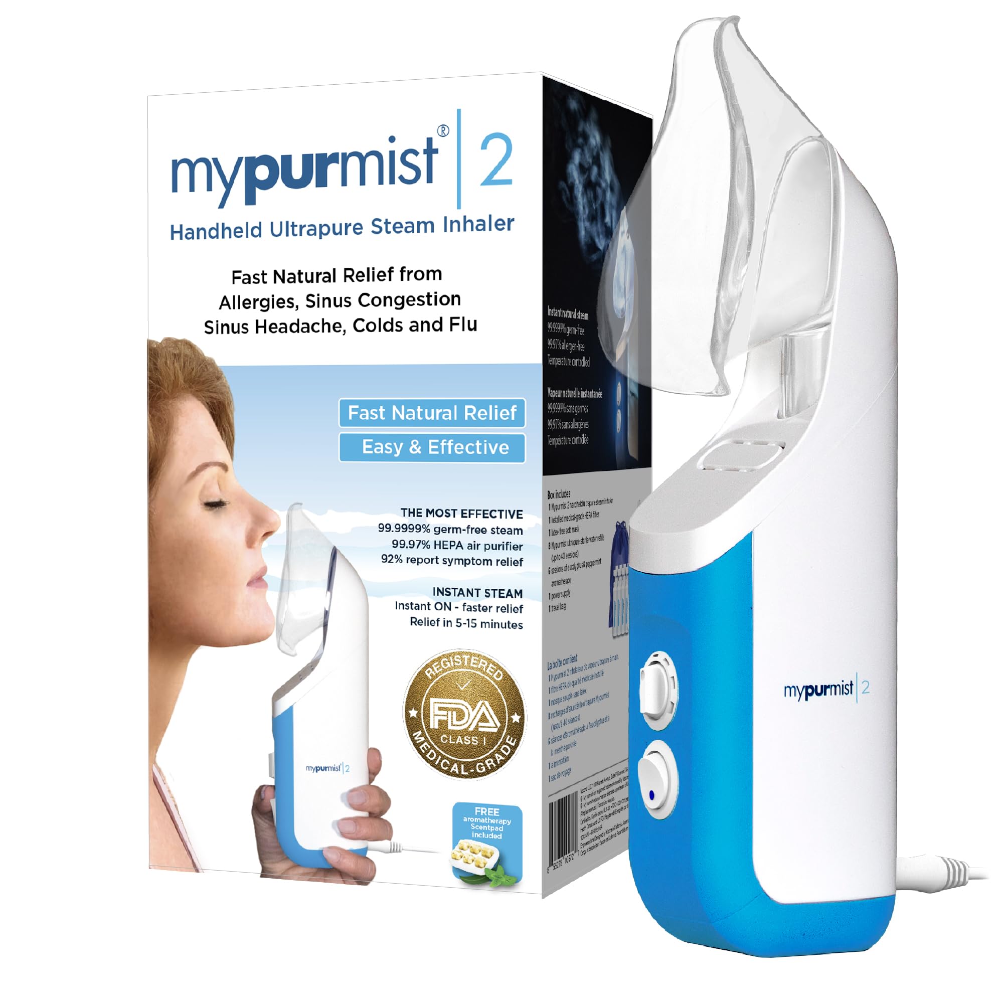 Amazon.com: mypurmist New Ultrapure 2 - Handheld Plug-in Personal Steam ...