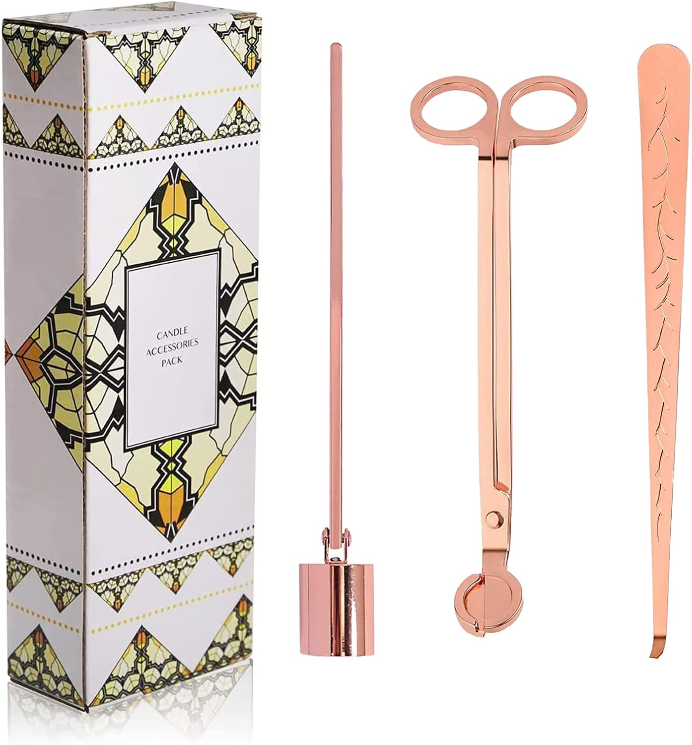 KeAiDuo 3 in 1 Candle Wick Timmer Set, Stainless Steel Candle Care Kit ...