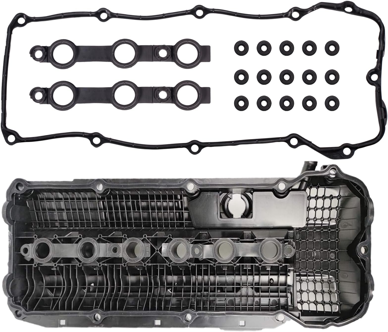 Amazon.com: Engine Valve Cover Kit with Gasket & Spark Plug Seals ...