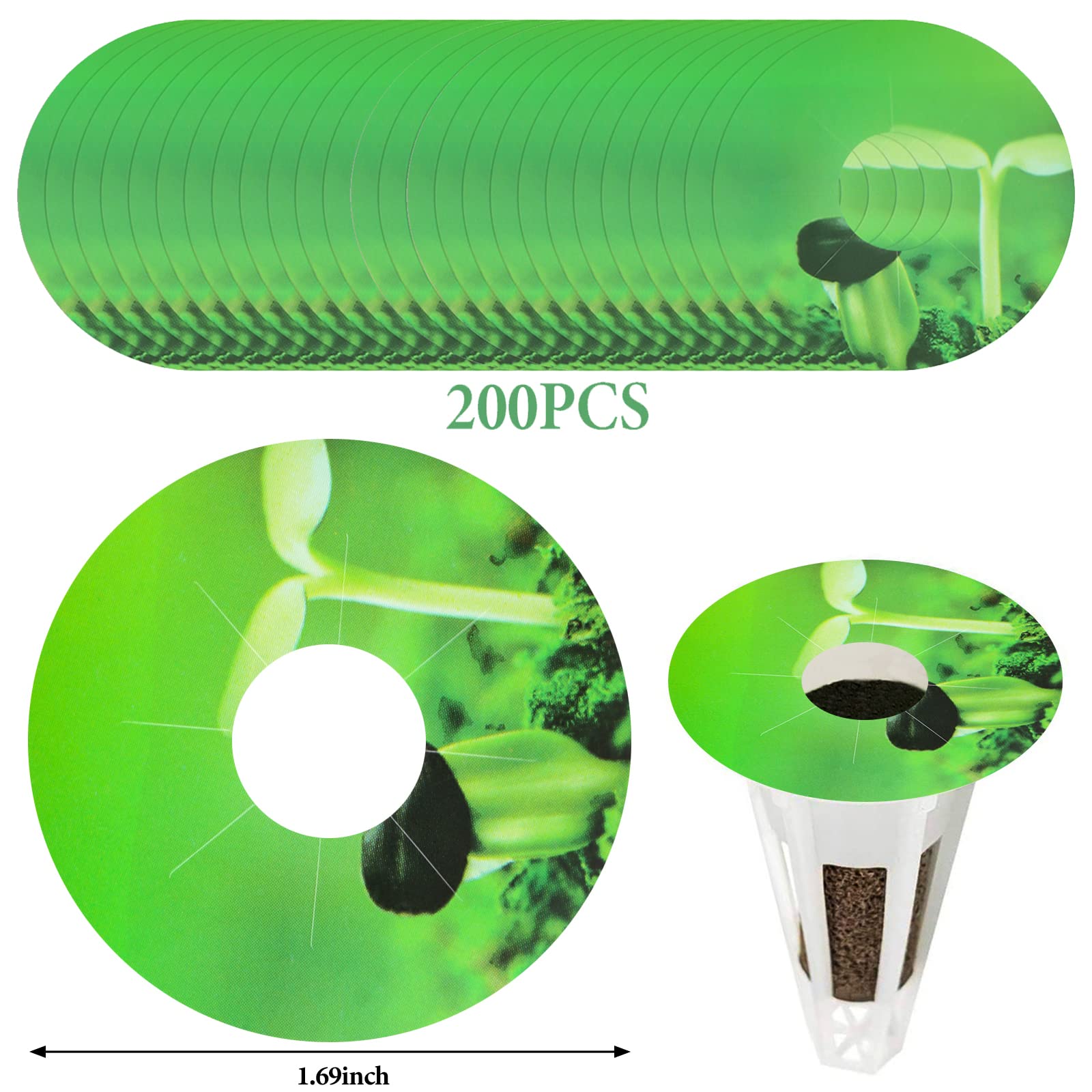 Buy PartyYeah 200 Pieces Seed Pot Labels, PVC Seed Pot Labels Sticker ...