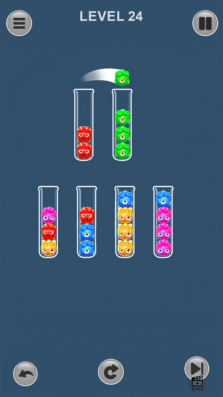 Jelly Color Sort Puzzle Games 2025 - Sorting Puzzle ASMR Games - App on Amazon Appstore