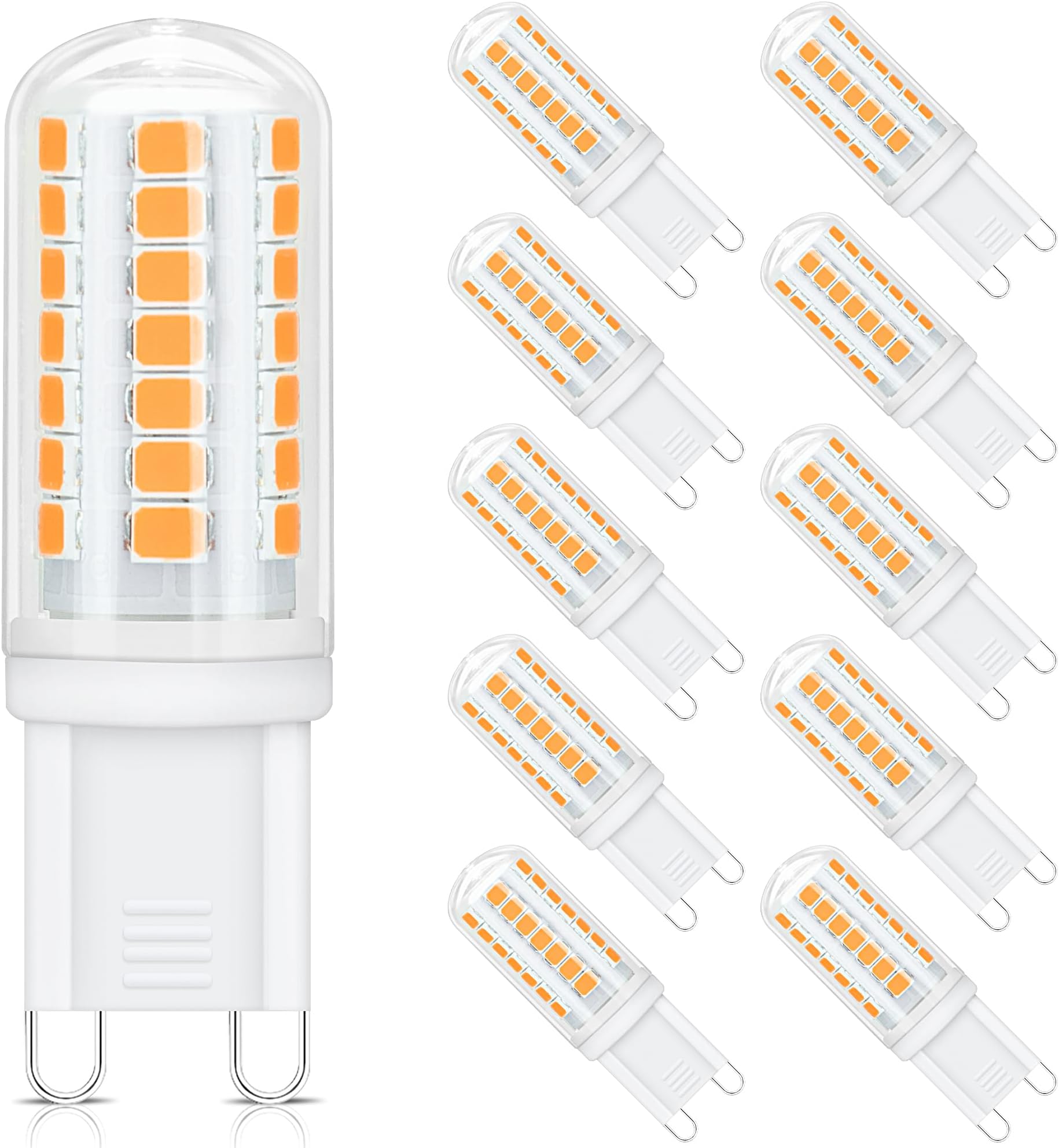 PURSNIC G9 LED Bulbs Dimmable Warm White, 3W Equivalent to 25W Halogen ...