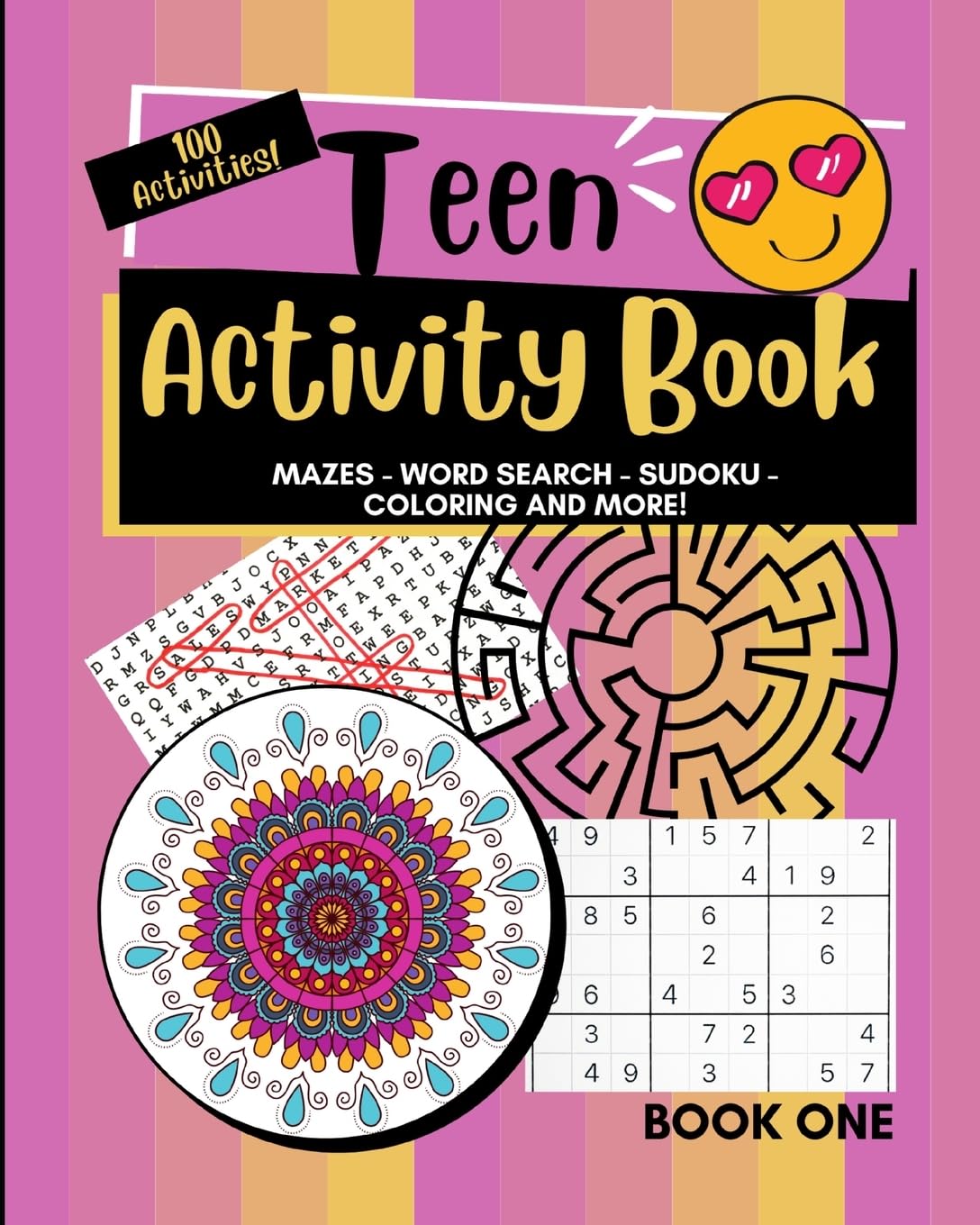 Amazon.com: Teen Activity Book Volume One: Coloring, Word Search, Mazes ...