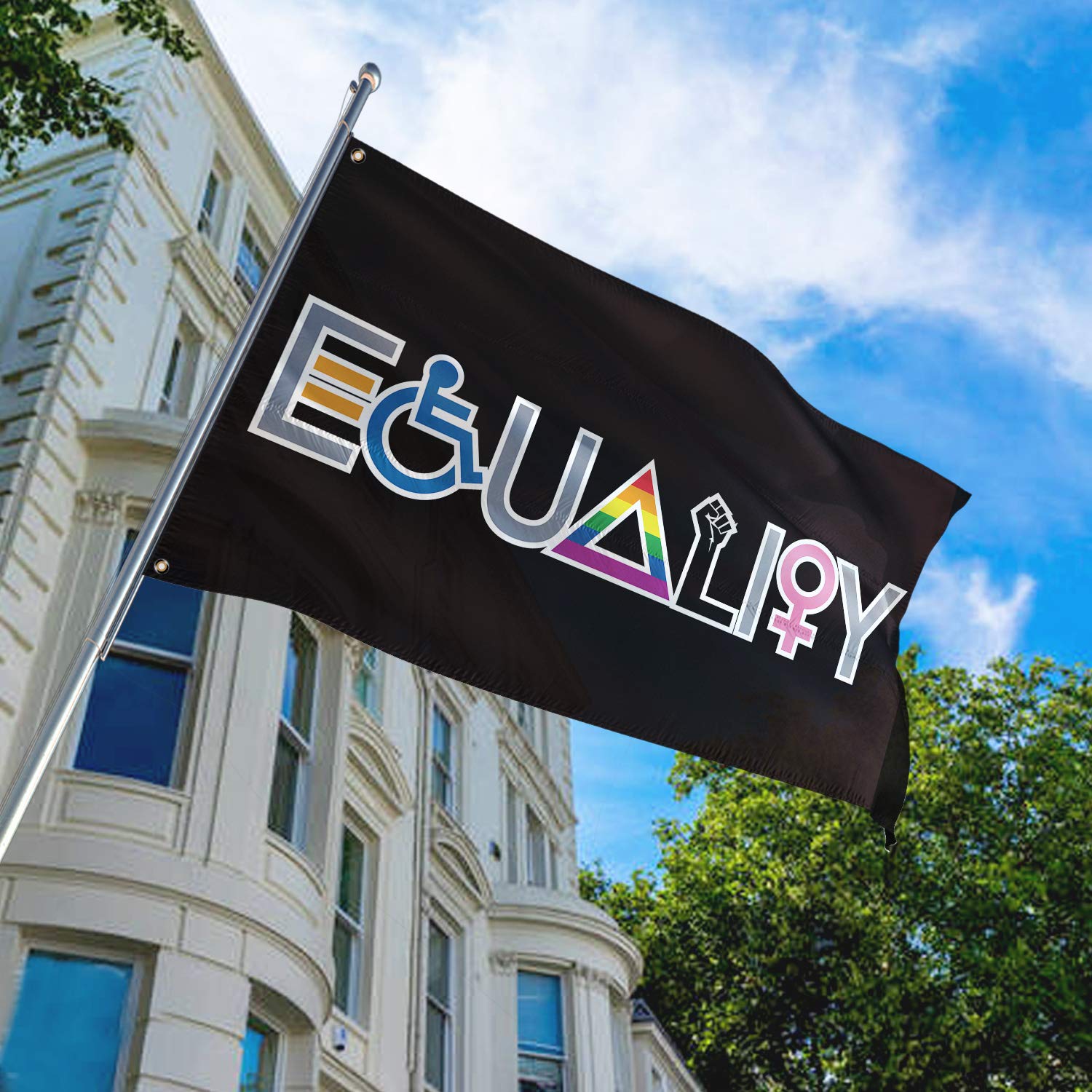 Snapklik.com : Equality Banner Flag Black Lives Matter & Love Is Love ...