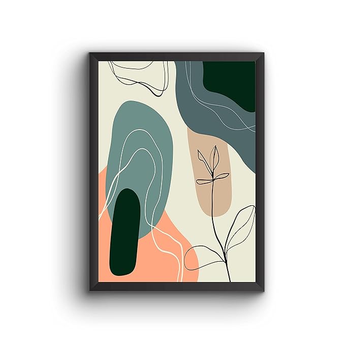 PIF Abract 005 Laminated With Framed……… (16 X 24 Inches) : Amazon.in ...