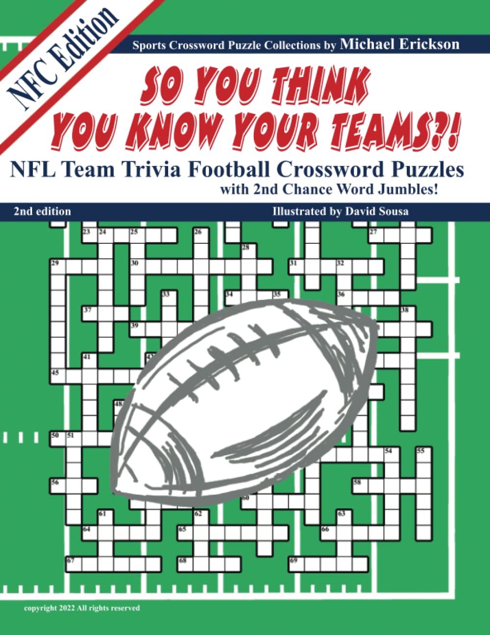 NFL Team Trivia Football Crossword Puzzles with 2nd Chance Word Jumbles ...