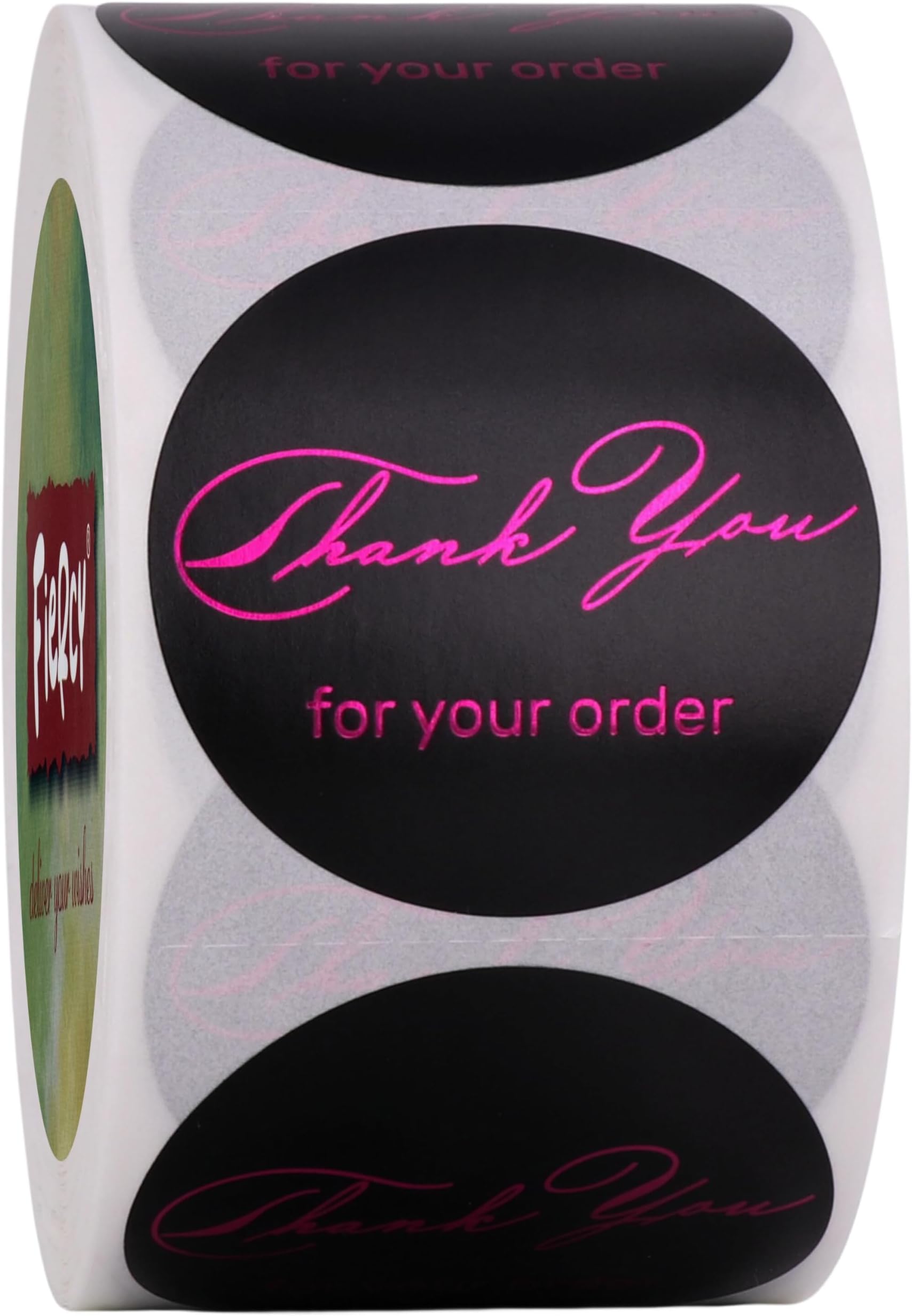 Amazon.com : (3 Sizes-1.5") Black Thank You for Your Order Stickers ...