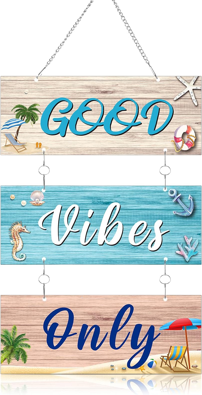 Amazon.com : Rustic Beach Decor Beach Gifts Wood Wall Art Wall Hanging ...