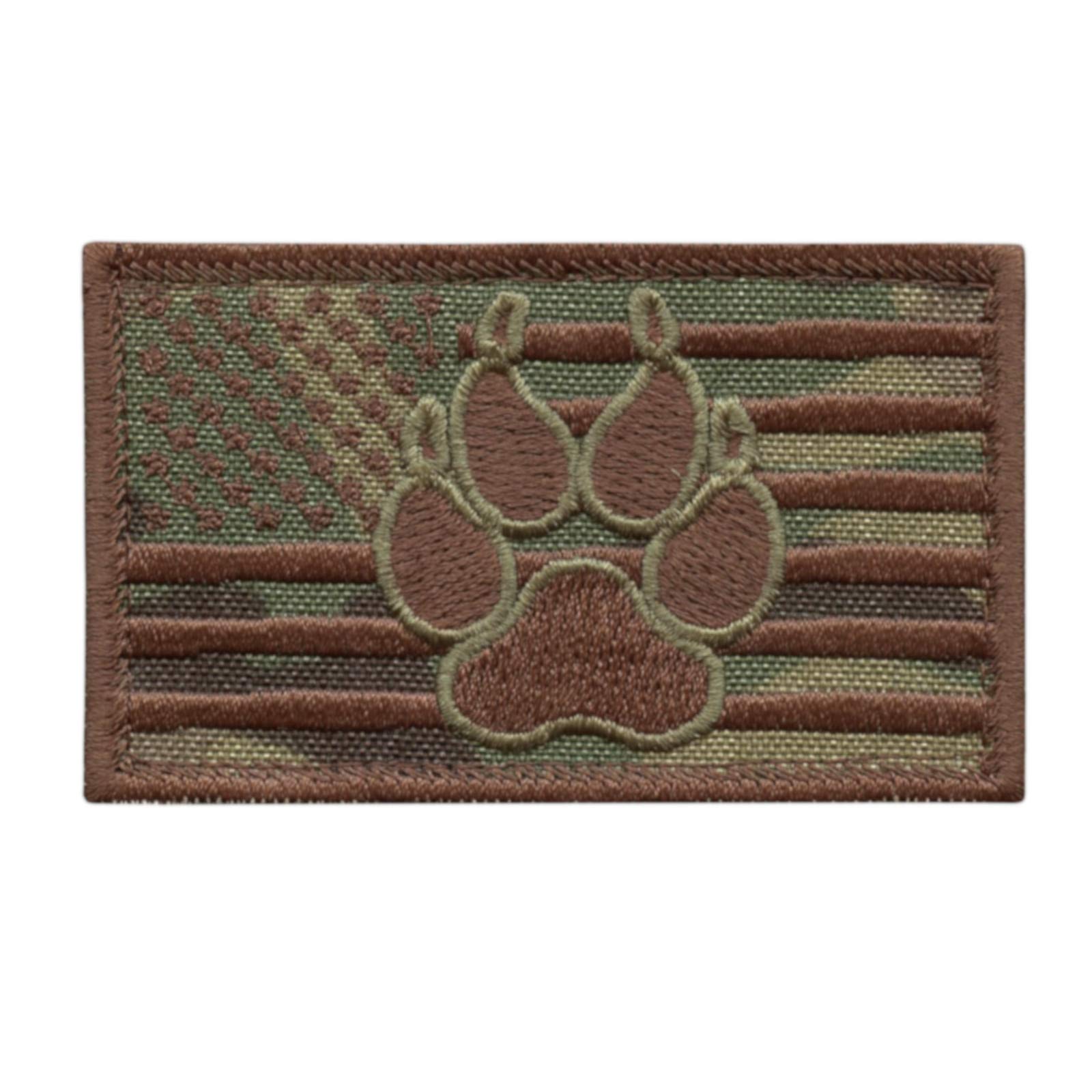 Amazon.com: Multicam USA American Flag K-9 Dog Handler Morale Tactical ...