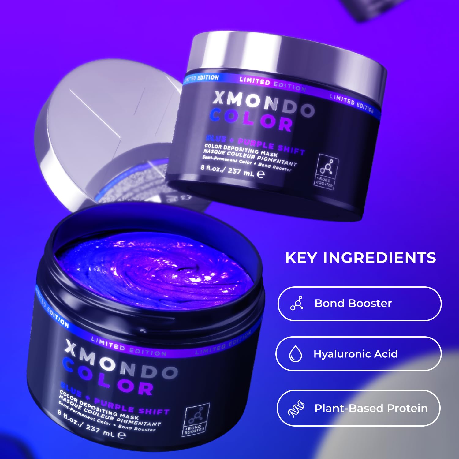 Snapklik.com : XMONDO Color Blue + Purple Shade Shift Color Depositing ...