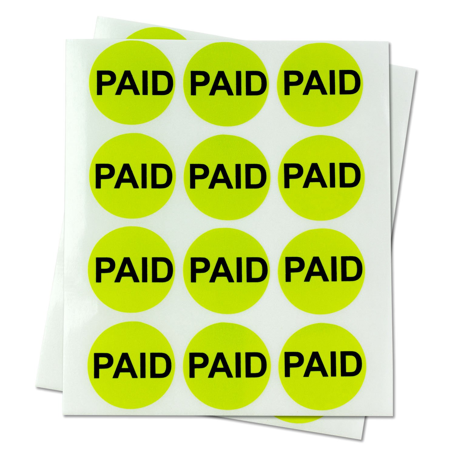 Amazon.com : Paid Pricing Labels (1 inch, Lime Green - 300 Labels ...