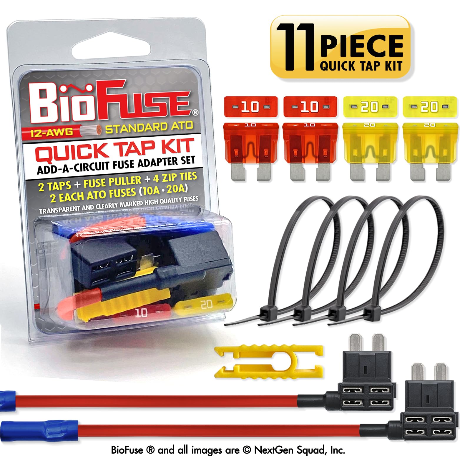 Snapklik.com : BioFuse 12 AWG Standard ATO Quick TAP KIT: 2 Add-A ...