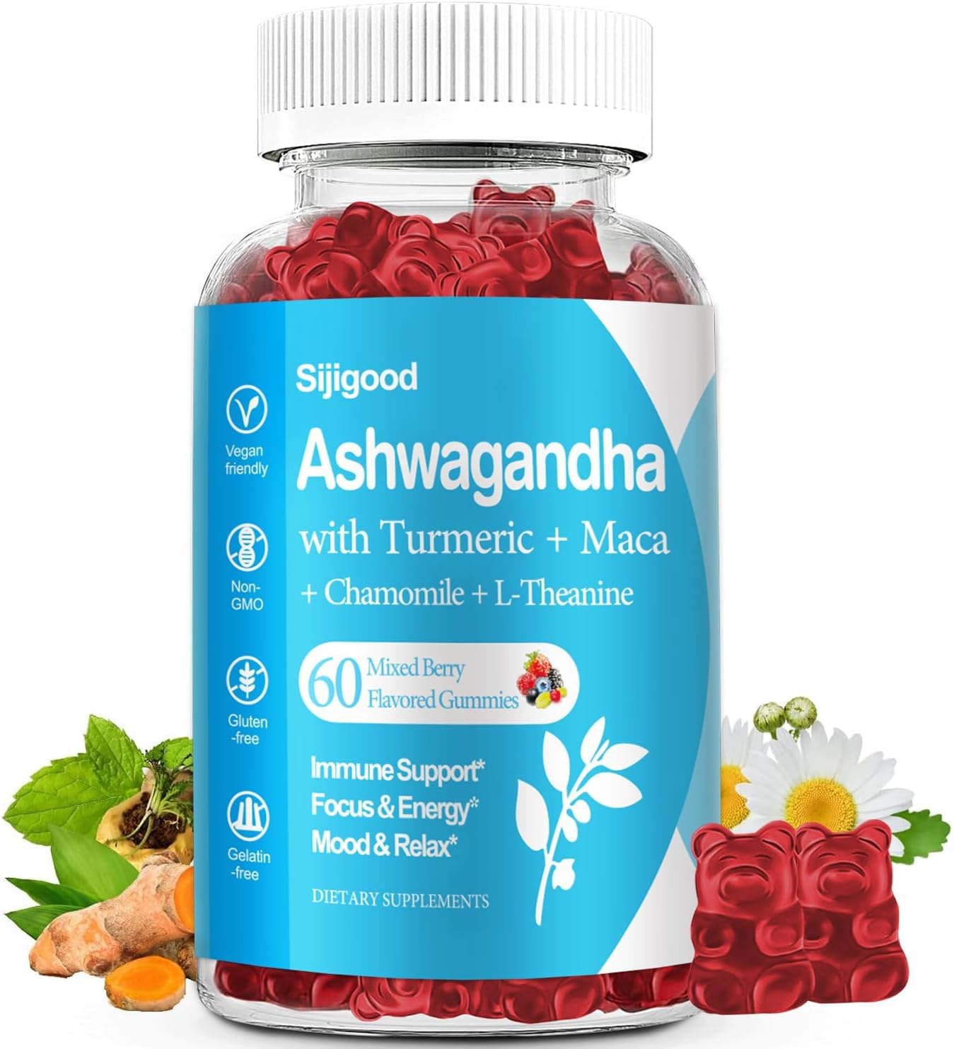 Amazon.com: Zahler - Ashwagandha Gummies for Women & Men - Natural Mood ...