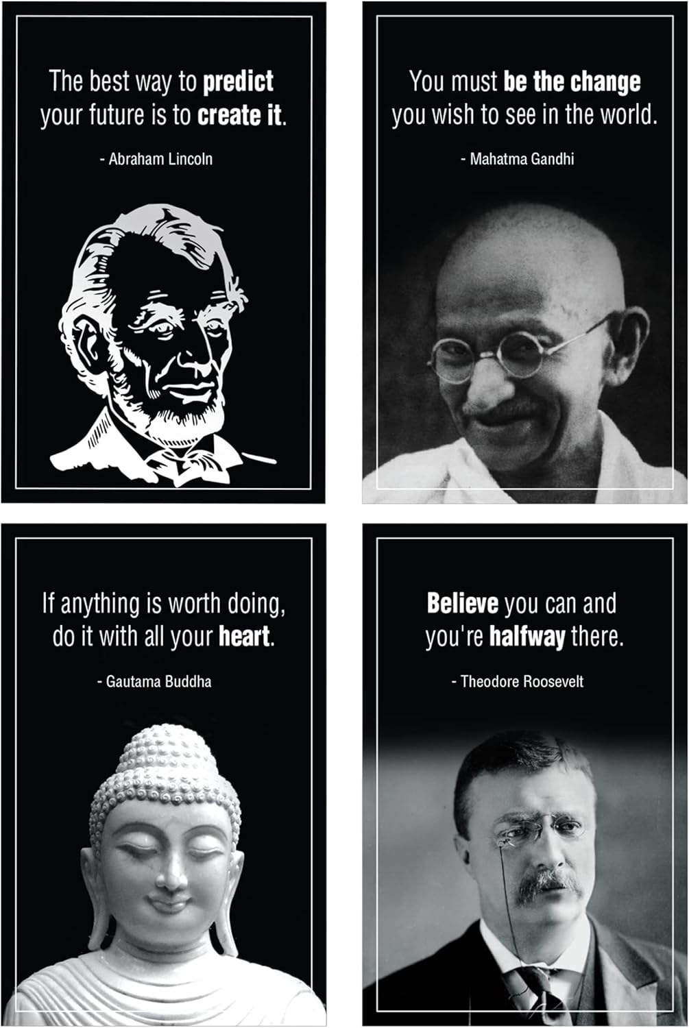 Amazon.com : Leader Inspiration Wall Art History Posters I Leader ...