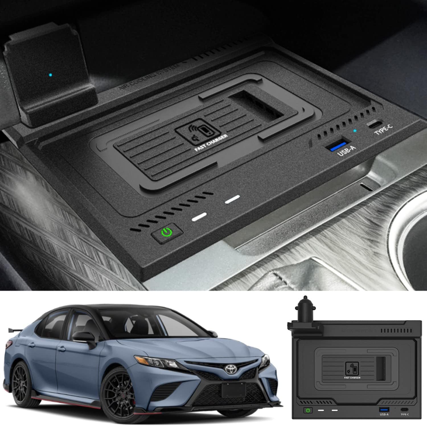 Amazon.com: Wireless Car Charger for Toyota Camry 2018 2019 2020 2021 ...