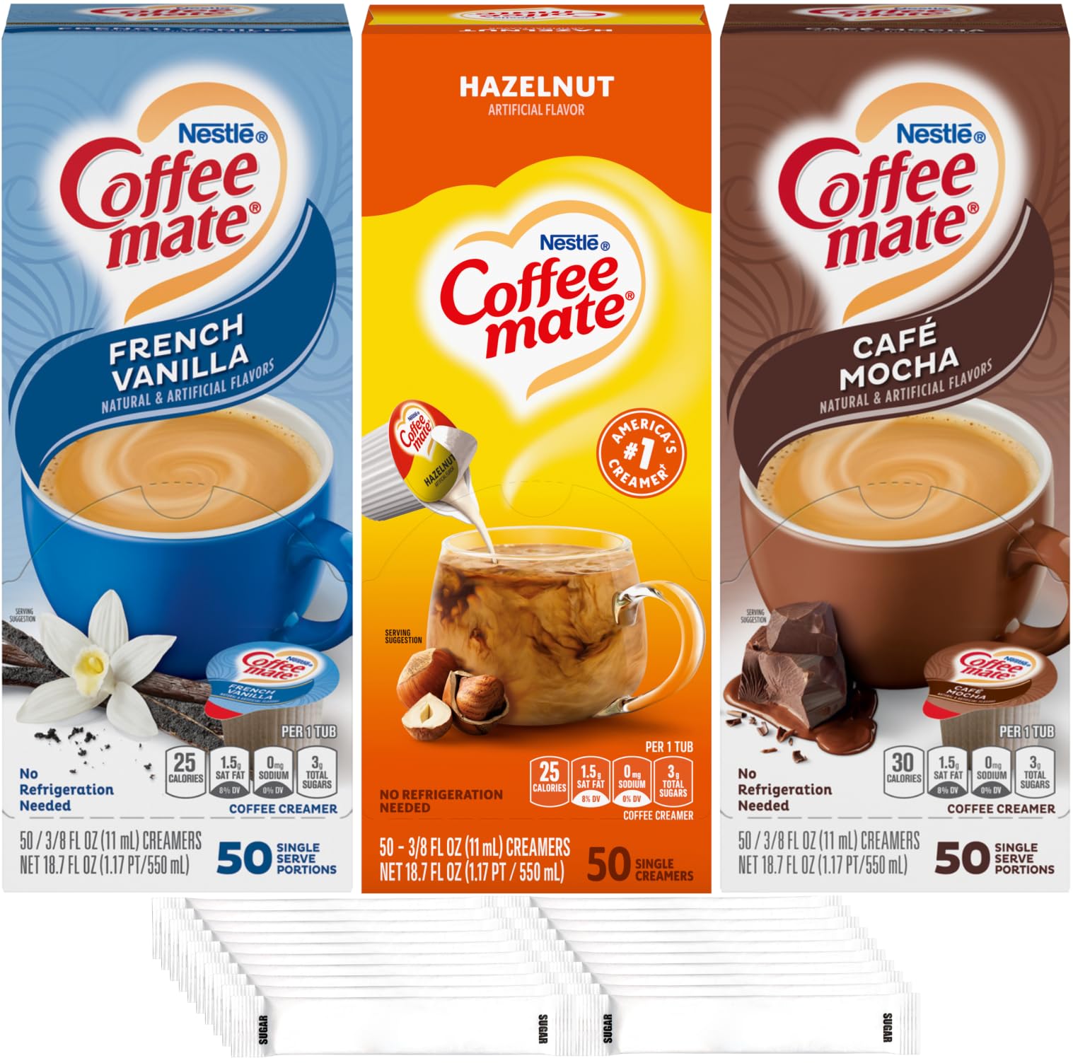 Amazon.com: Nestle Coffee mate Liquid Coffee Creamer Singles Variety ...