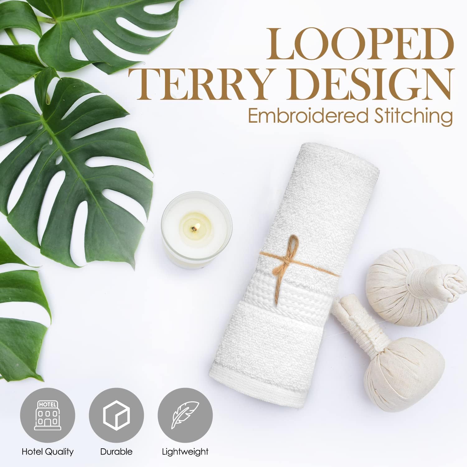Snapklik.com : White Wash Cloths For Your Face - 12 Pack Premium Cotton ...