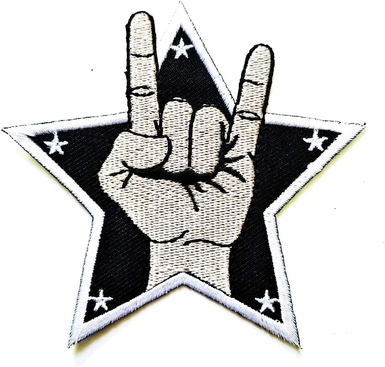 Amazon.com: Music Rock Star Embroidered Badge Iron On Sew On Patch ...