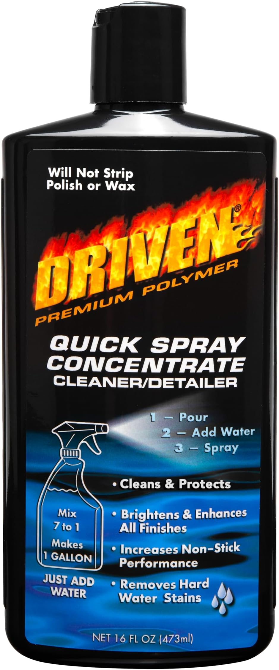 Amazon.com: DRIVEN Quick Spray Concentrate, Cleaner, Spray Detailer ...