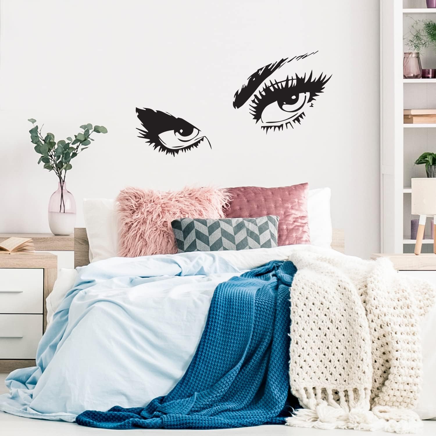 Amazon.com: Audrey Hepburn Beautiful Eyes Wall Decal Nursery Mural Art ...