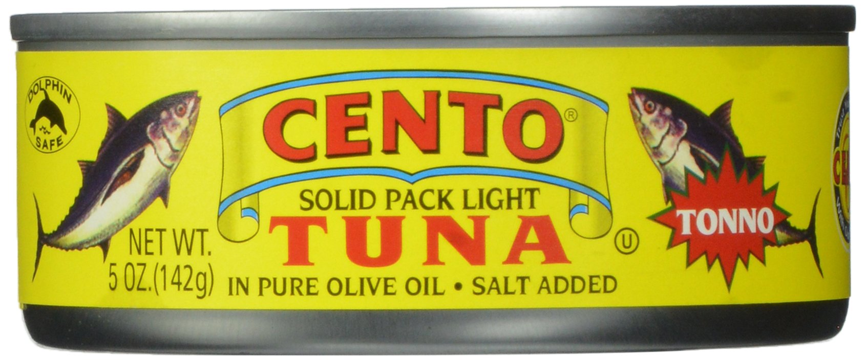 Amazon.com : Cento Solid Packed Tuna in Olive Oil, 5 Ounce : Grocery ...