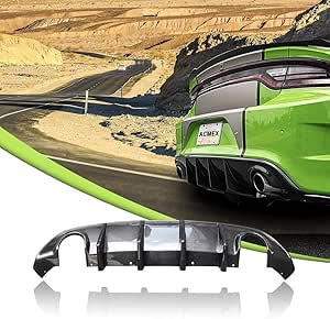 Acmex Rear Diffuser Compatible with 2015-2024 Dodge Charger SRT Rear ...