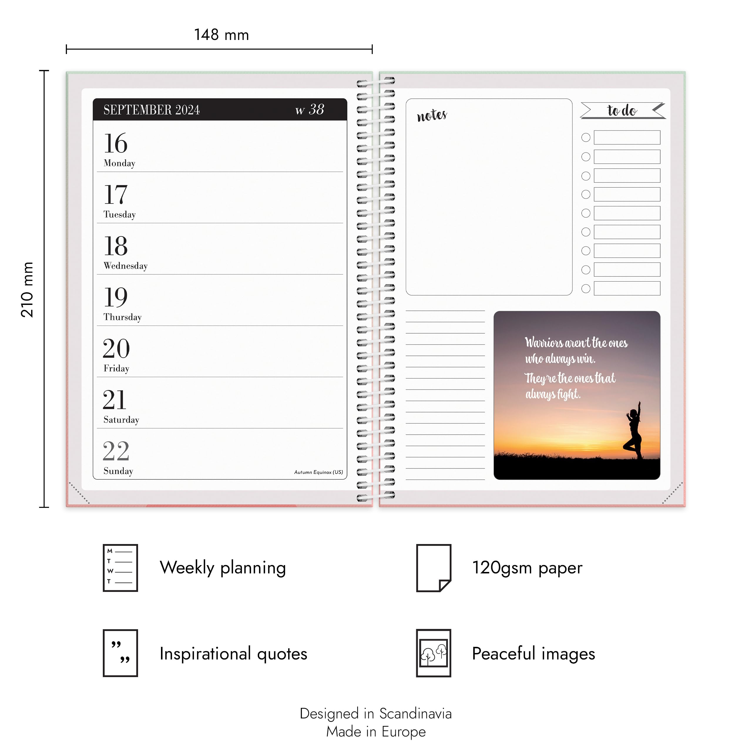 Quote Planner & Diary – Successful life 2024 2025 | Weekly planner | A5 ...