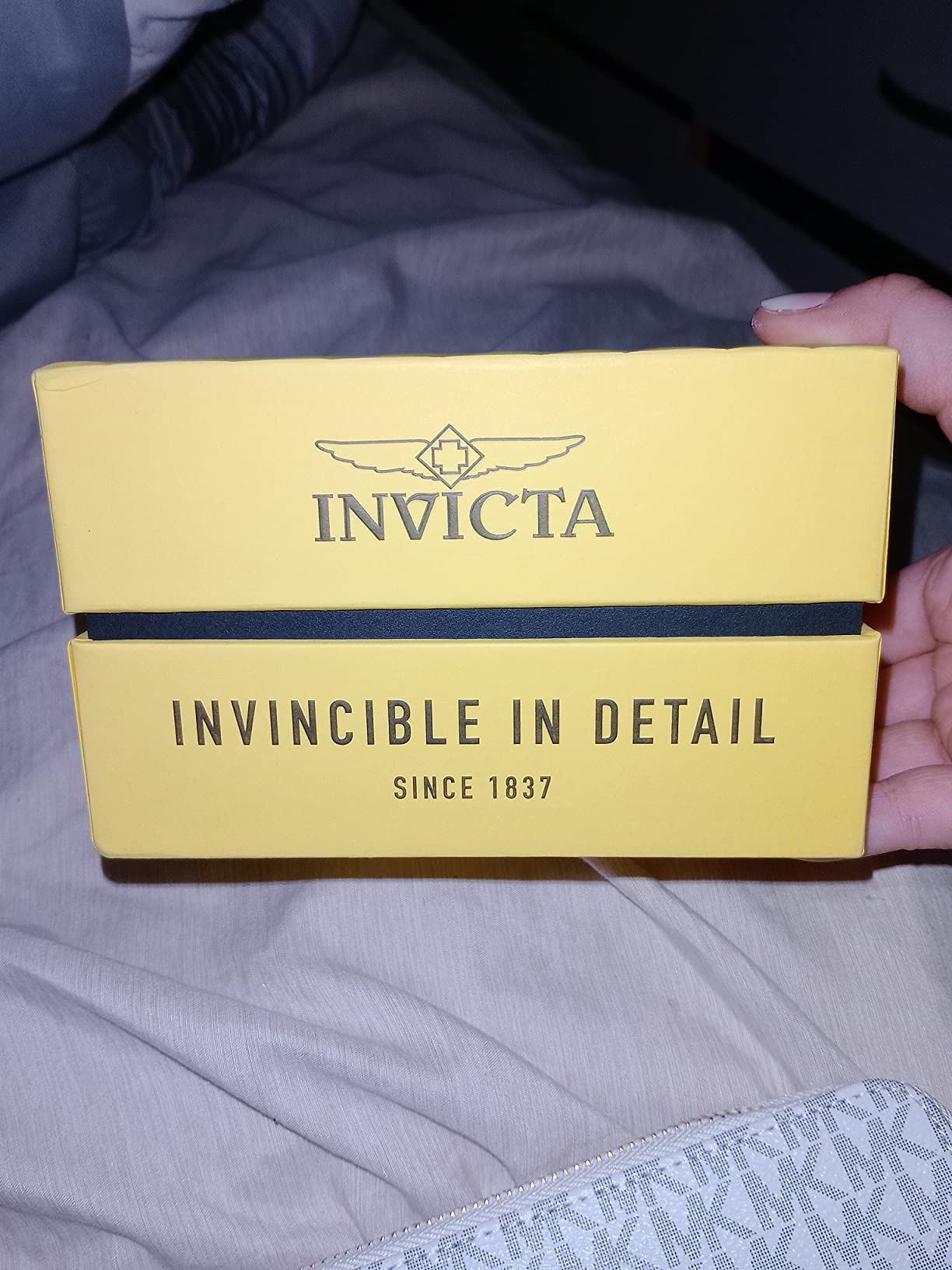 $17/mo - Finance Invicta Men's 1270 Specialty Chronograph Gold Dial 18k ...