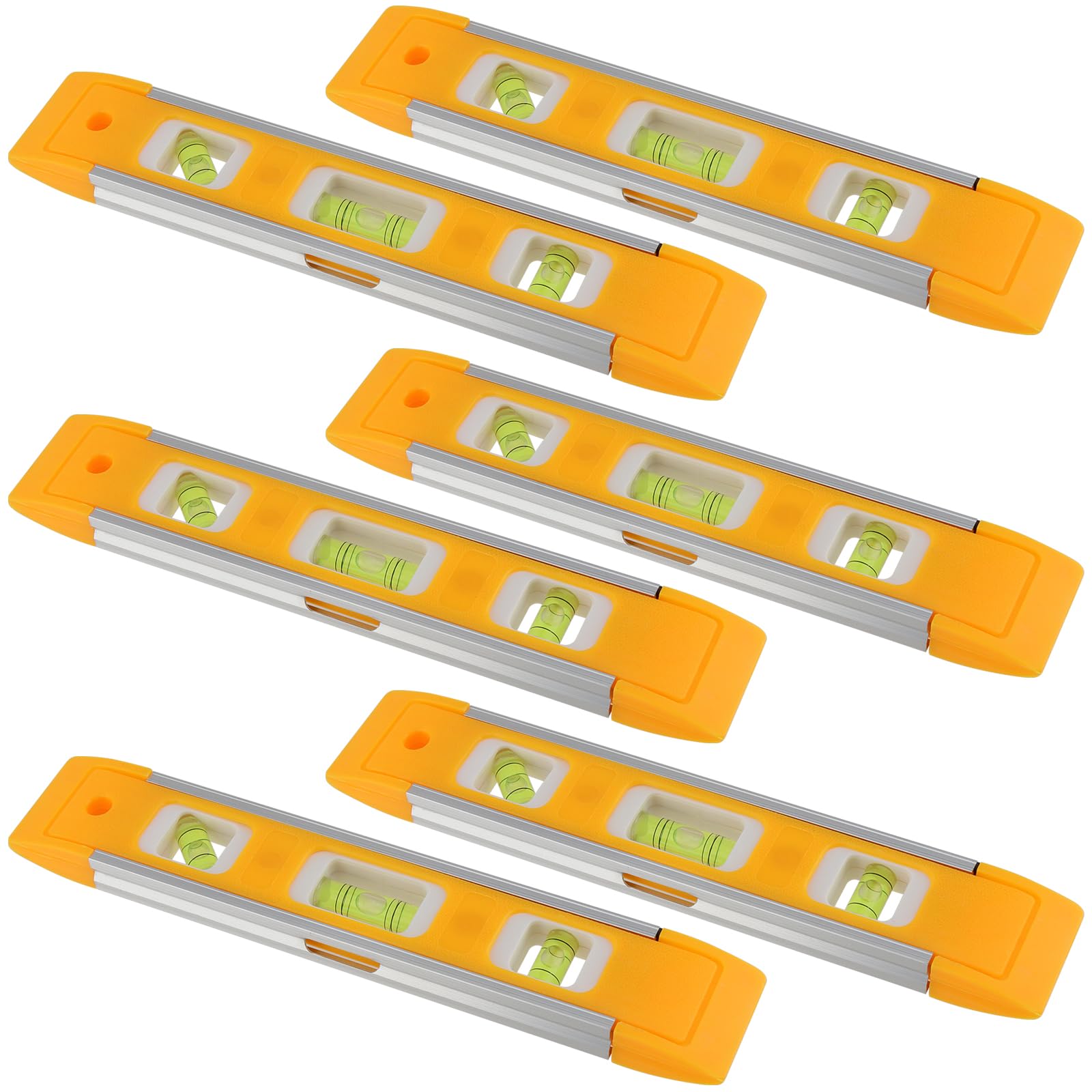 YUENPUN 6 PCS Spirit Level Magnetic Small 9-Inch, Magnetic Torpedo ...